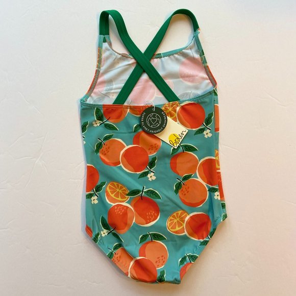 Mini Boden | Swim | Nwt Mini Boden Rare Pretty Oranges Swimsuit 56y ...